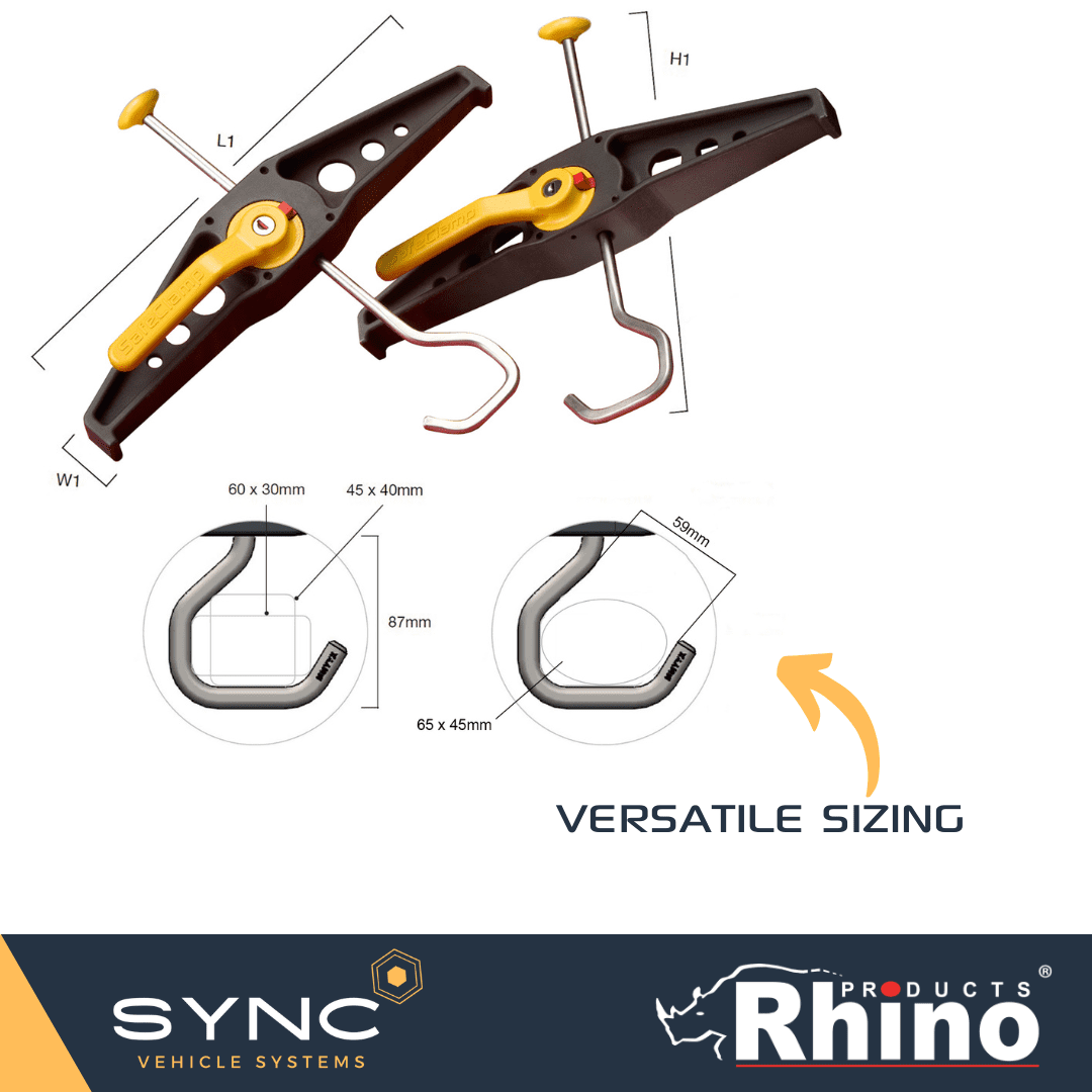 Rhino Products Safe Clamp Ladder Clamp (Pair) - SYNC VEHICLE SYSTEMS