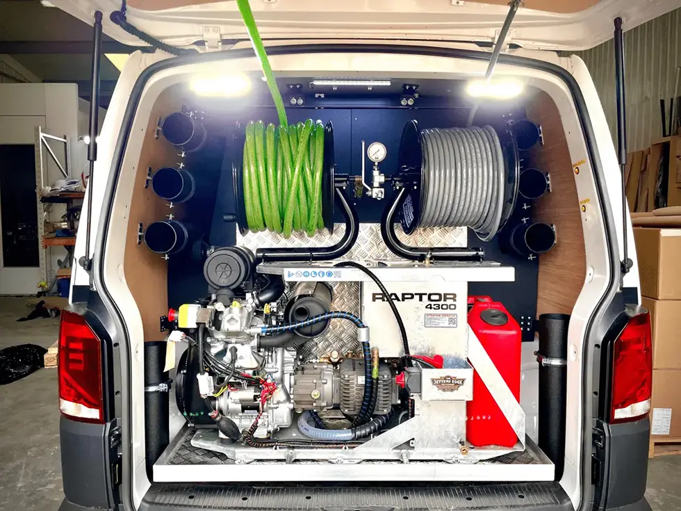 Drain Jetting Van Conversion - SYNC VEHICLE SYSTEMS