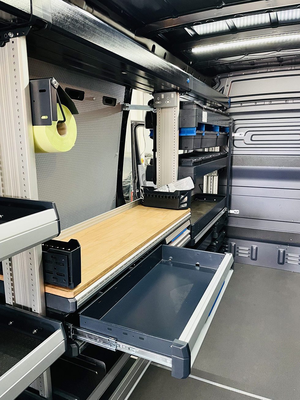 Fabricators Mobile Workshop Van Conversion - SYNC VEHICLE SYSTEMS